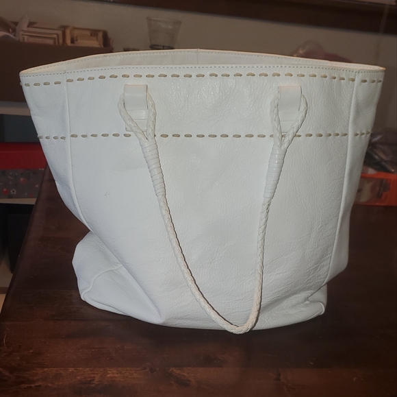 Sigrid Olsen | Bags | Sigrid Olsen White Leather Tote Just In Time For ...